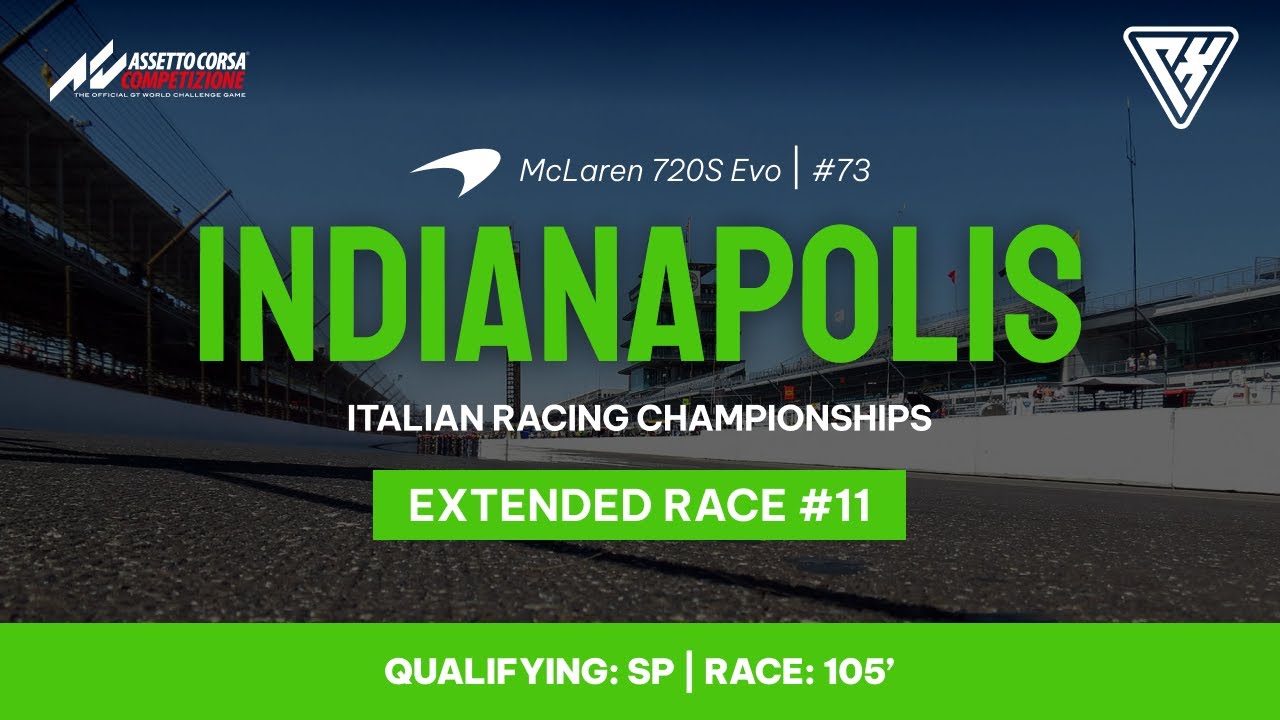 🟢 Indianapolis - Sprint Cup #11 // Extended Race // Italian Racing ...