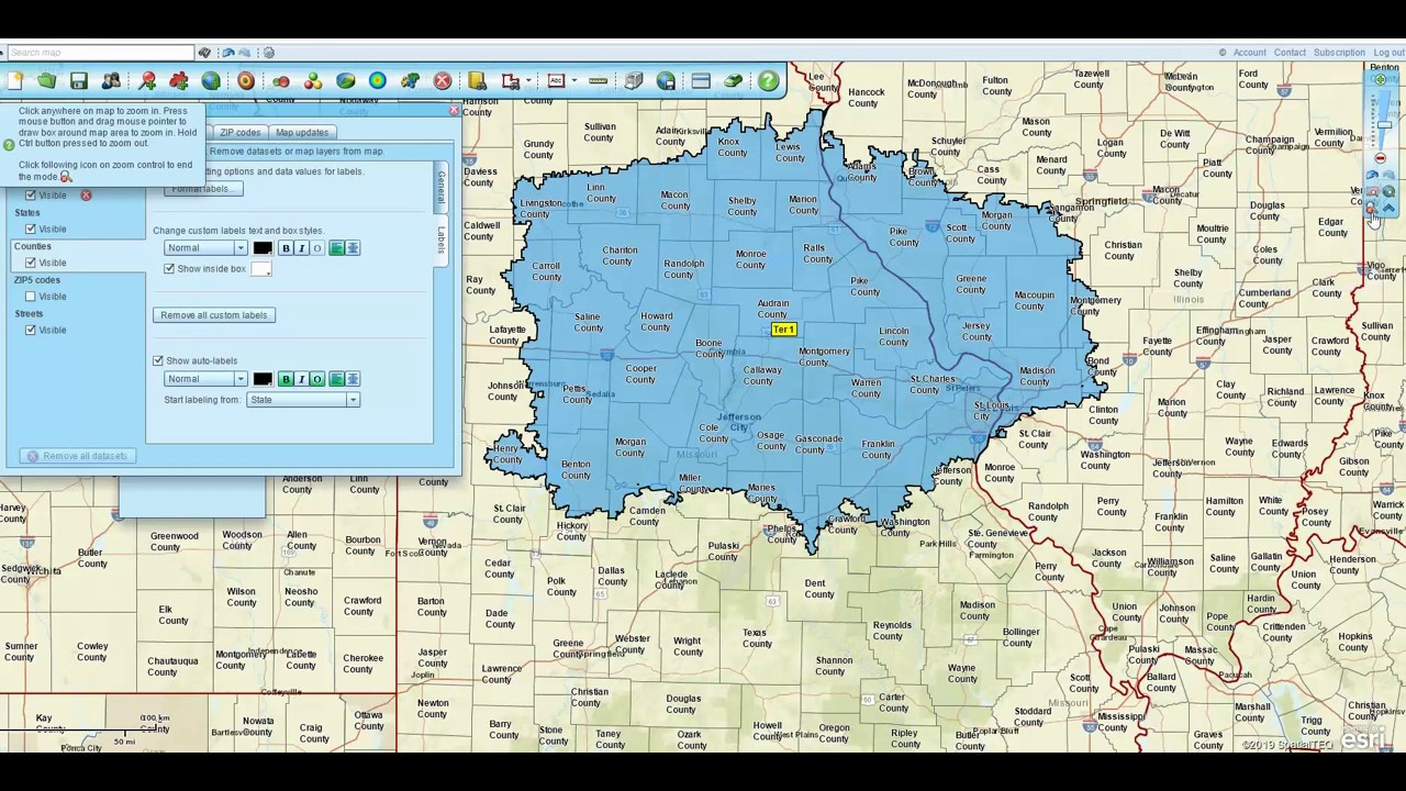 How to Adjust a Map Look and Feel Using Map Business Online - YouTube