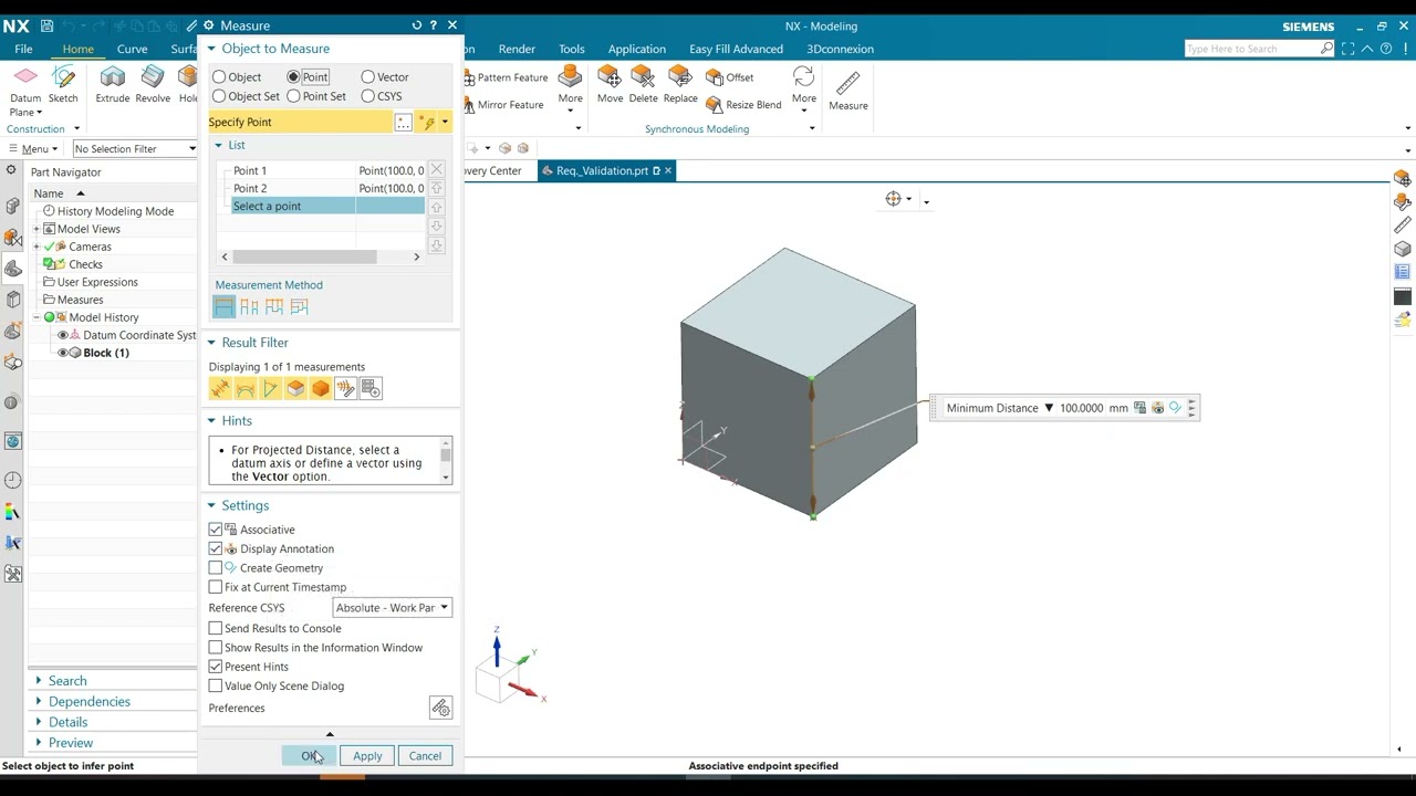 NX Requirement Validation - YouTube