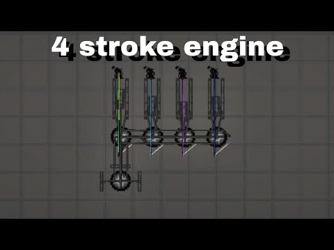 4 stroke engine | Melon playground - YouTube