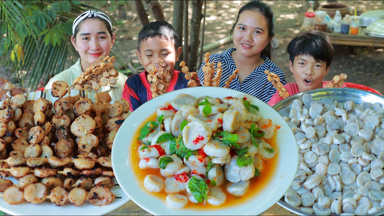 Have You Ever Cook This Snail Meat Before? Yummy Ocean Snail Meat ...