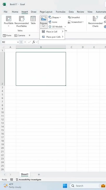 Insert Image In A Cell Excel Exceltips Exceltricks Exceltutorial Viral Shorts Short