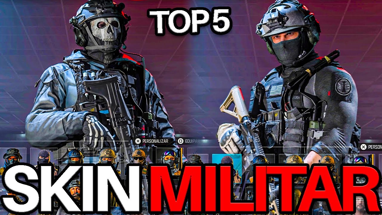 TOP 5 SKINS MILITARES de WARZONE 3 - YouTube