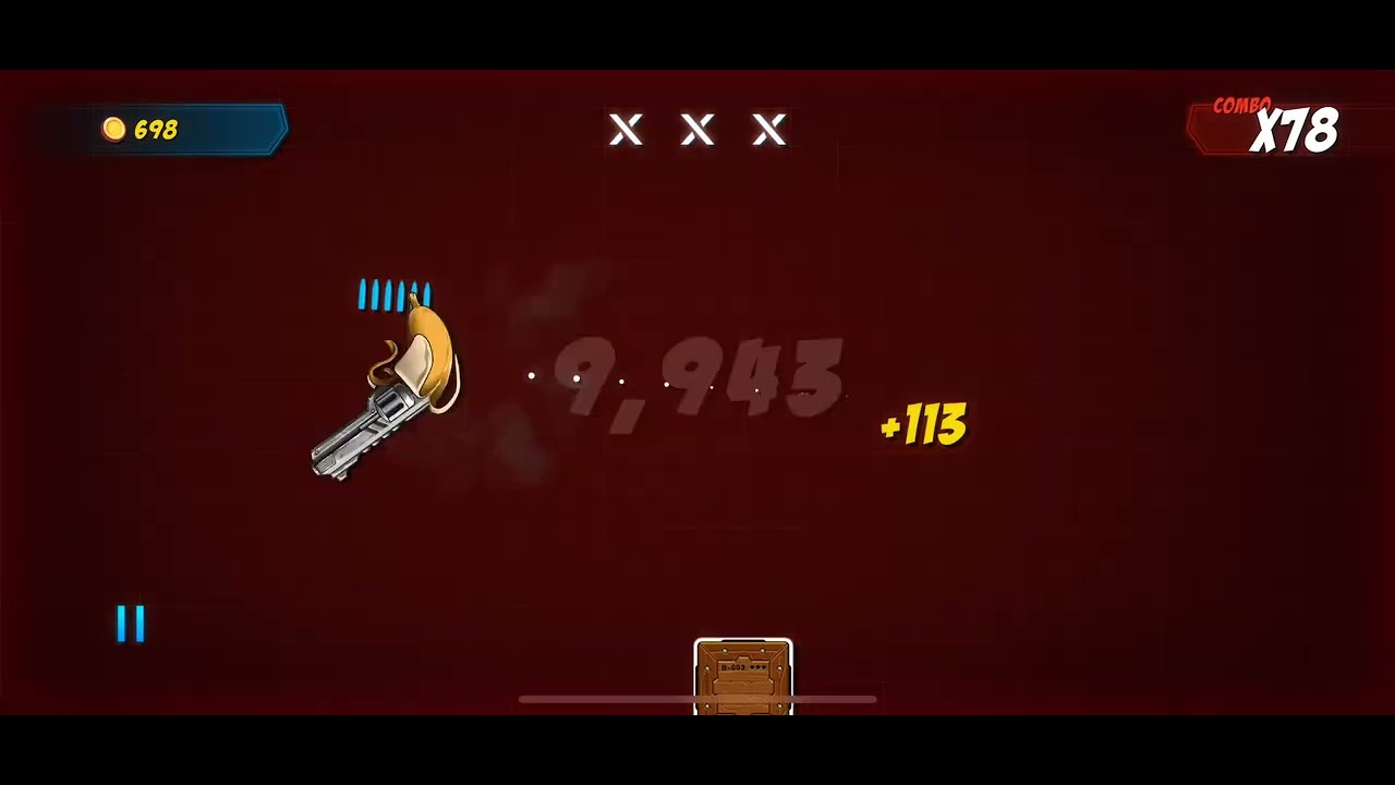 Game play on shoot the box banana gun - YouTube