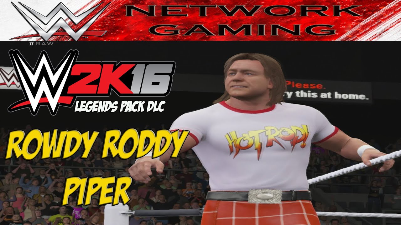 WWE 2K16 Legends Pack DLC - Rowdy Roddy Piper Entrance Signature Moves ...