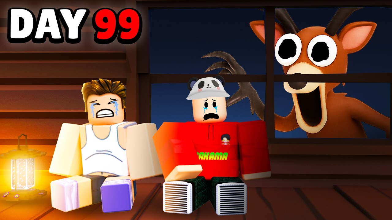 Can We Survive 100 DAYS in a Roblox Forest? (ft. Enyu) - YouTube