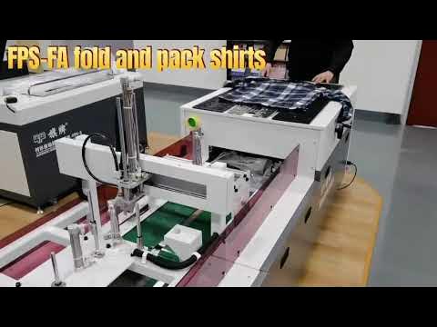 Fully automatic clothes folding and packing machine--shirts demo - YouTube