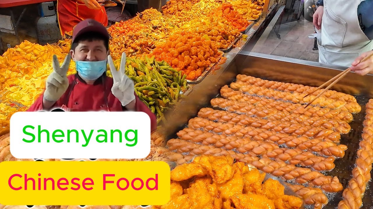 There are so many delicious foods in the market in Shenyang, China ...