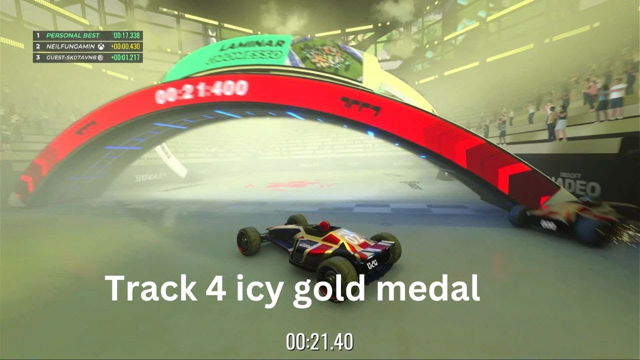 Trackmania spring 2023 track 4 - Gold Medal - YouTube