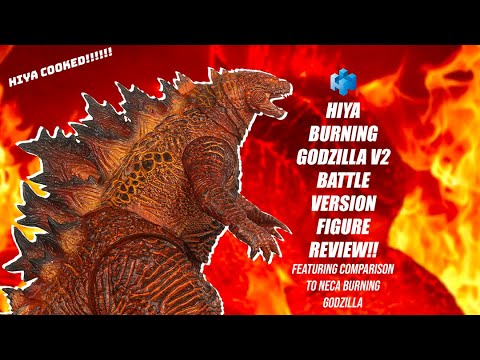 Hiya Burning V2 Godzilla vs Neca Burning Godzilla Figure comparison ...