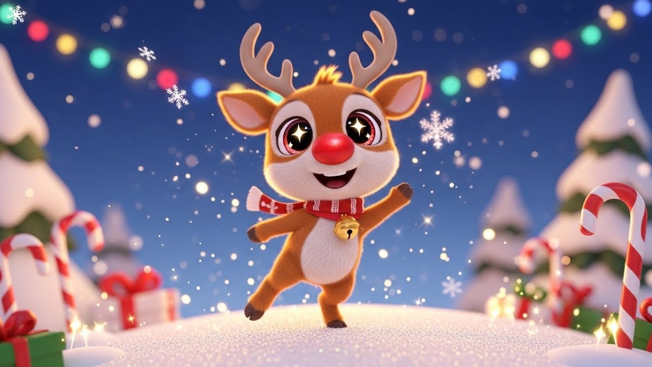 Rudolph Ruby 🦌 | Fun English Nursery Rhyme for Kids | Kids Songs - YouTube