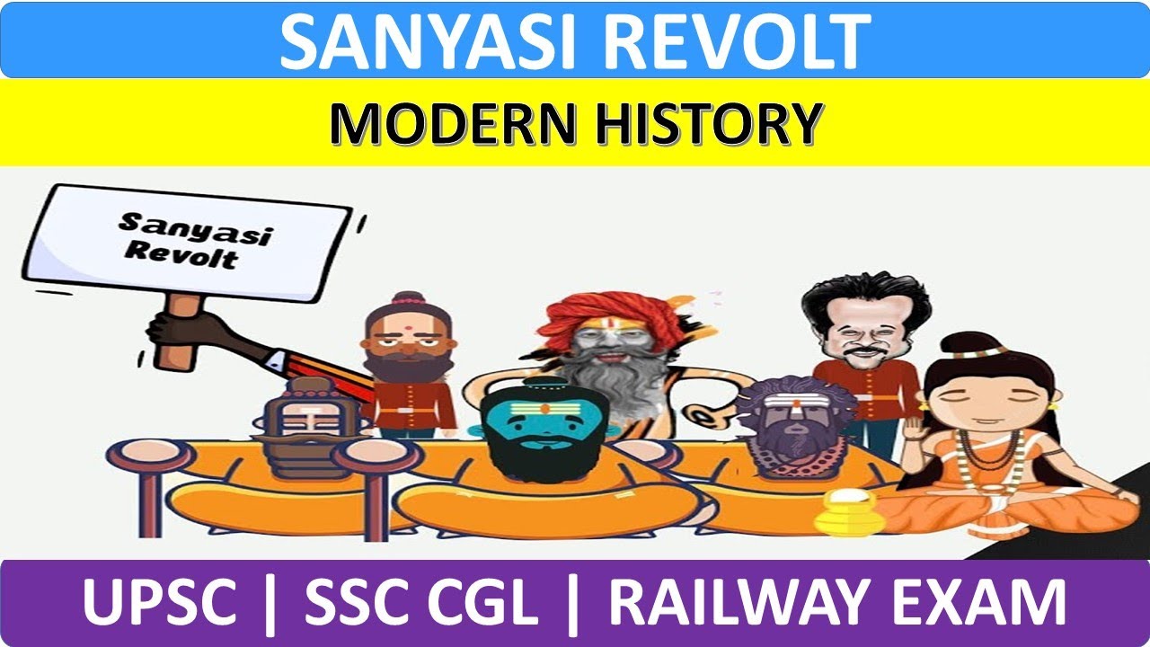 Sanyasi revolt in Hindi | Sanyasi rebellion | Important civil uprisings ...