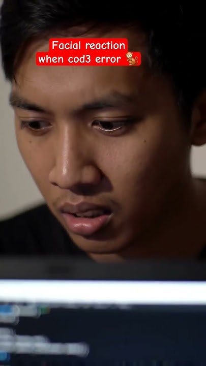 Facial reaction when code error. #code #python #programming #fyp #error #laravel12 - YouTube