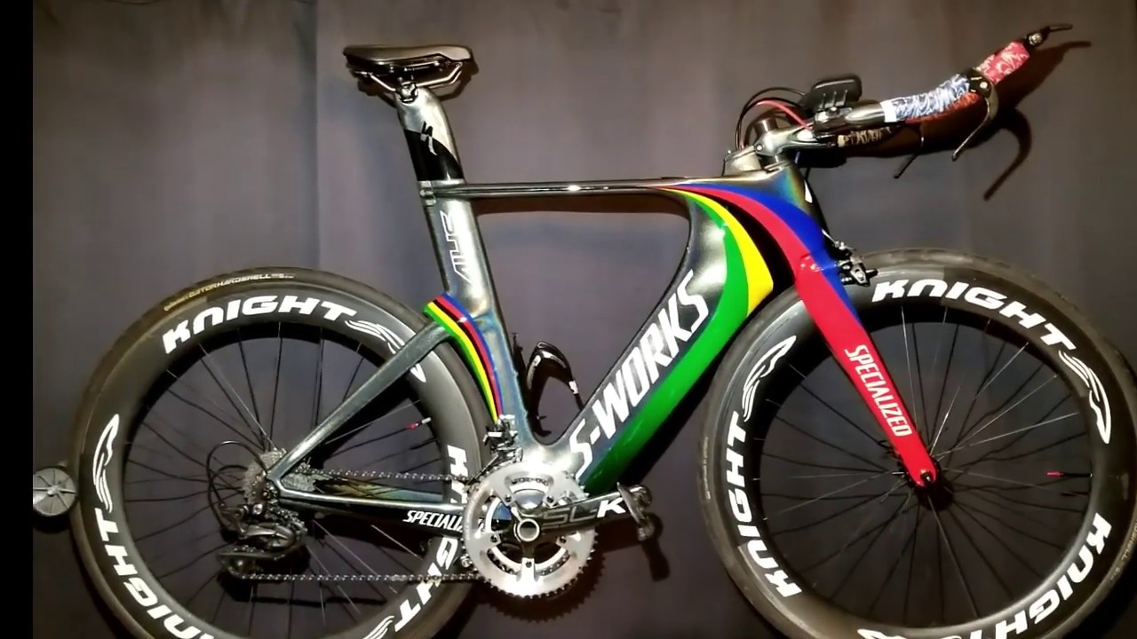 Custom airbrush paint Specialized Shiv bicycle - YouTube