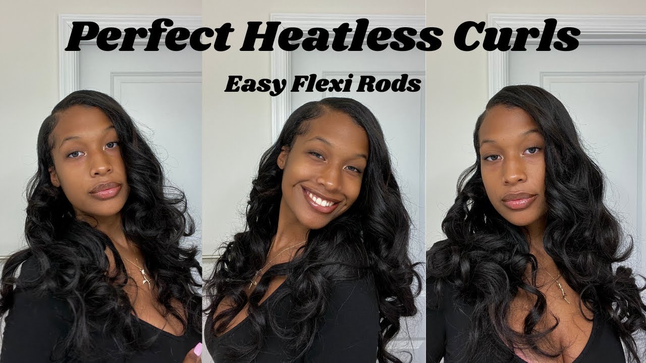 10-Minute Flexi Rods | Easy Heatless Curls - YouTube