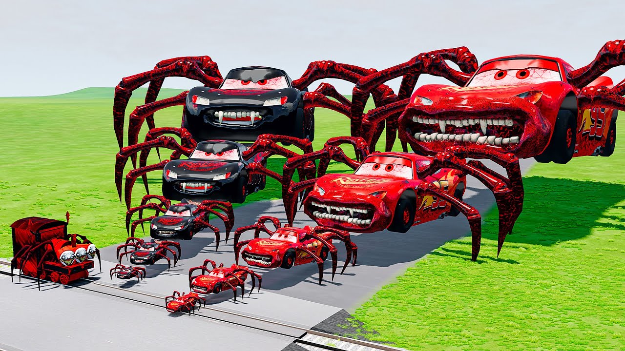 Big & Small Evil Mcqueen Vampires EATER vs Big & Small Mcqueen EATER vs ...