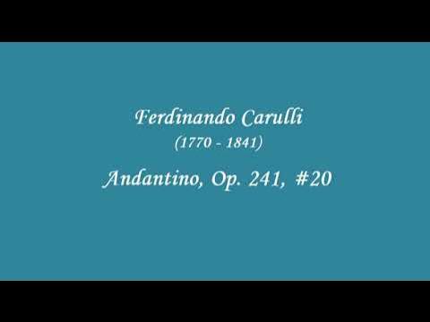 F. Carulli - Andantino, Op. 241, Nr. 20 - YouTube