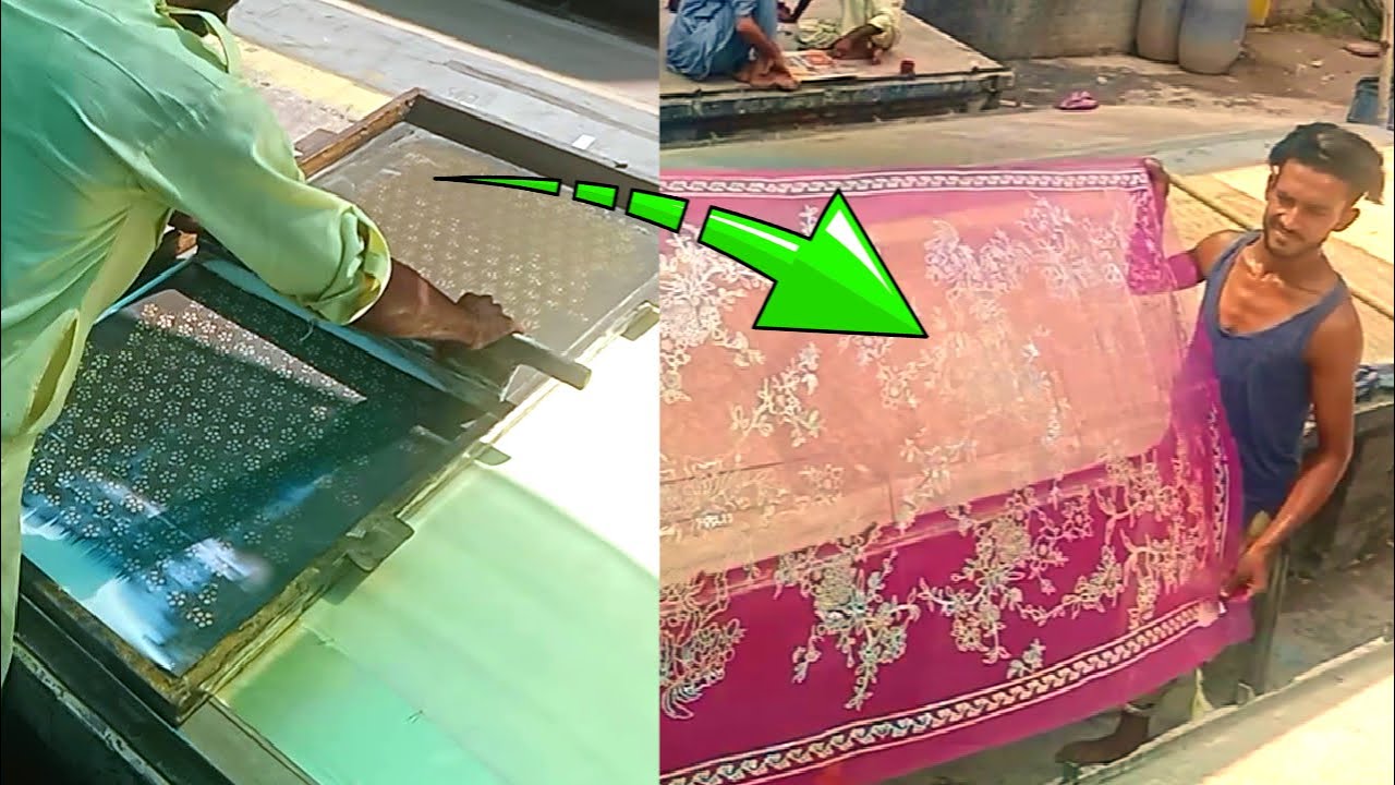 Cloth Screen Printing | Amazing Skills Video - YouTube