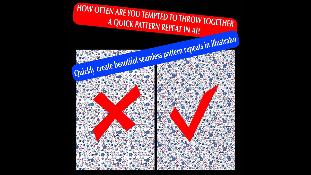 Seamless all over pattern repeat - YouTube