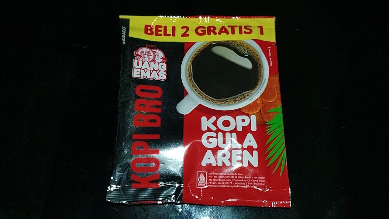 Review Produk #2711 : Uang Emas Kopi Bro Kopi Gula Aren - YouTube