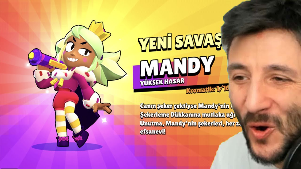 İşte Yeni Karakter MANDY 😍 Brawl Stars - YouTube
