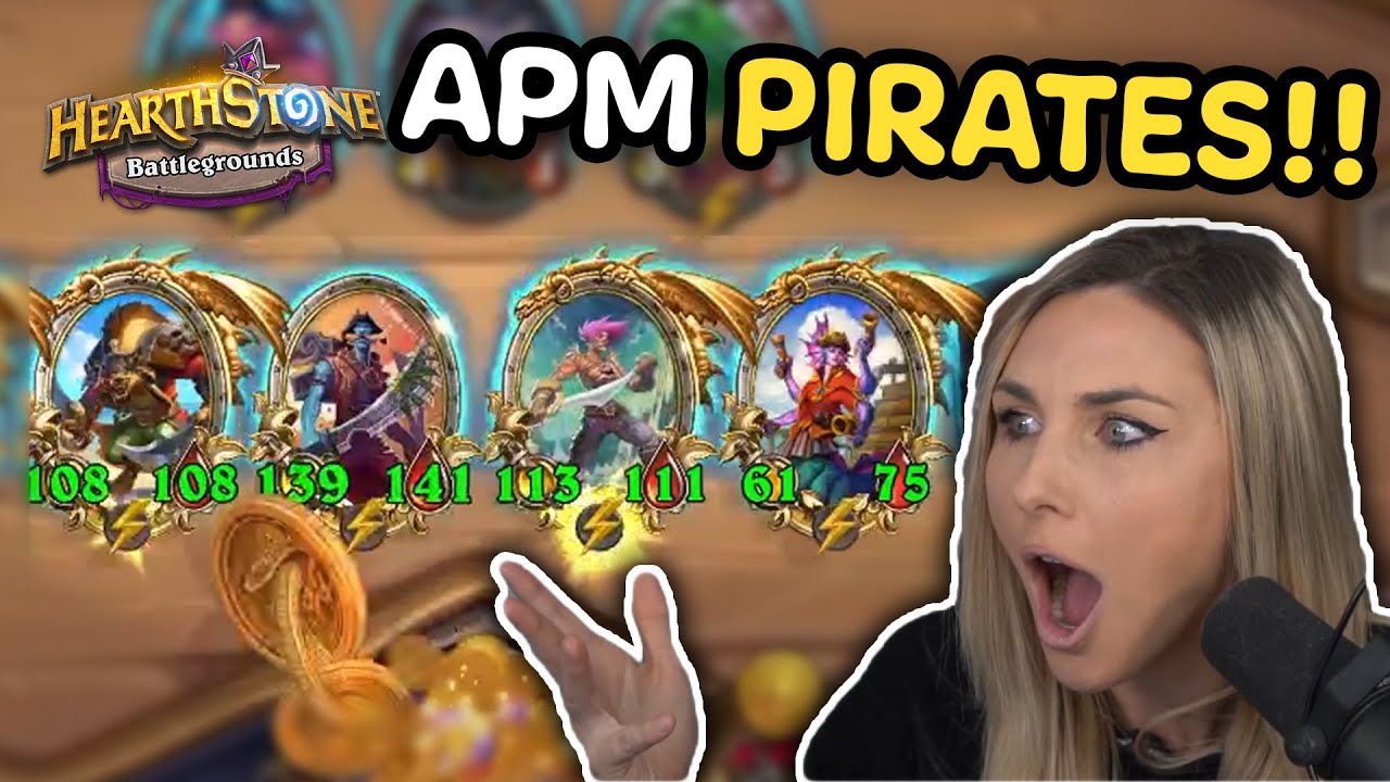 Greta Gold-Gun SAVES APM Pirates!! - Hearthstone Battlegrounds - YouTube
