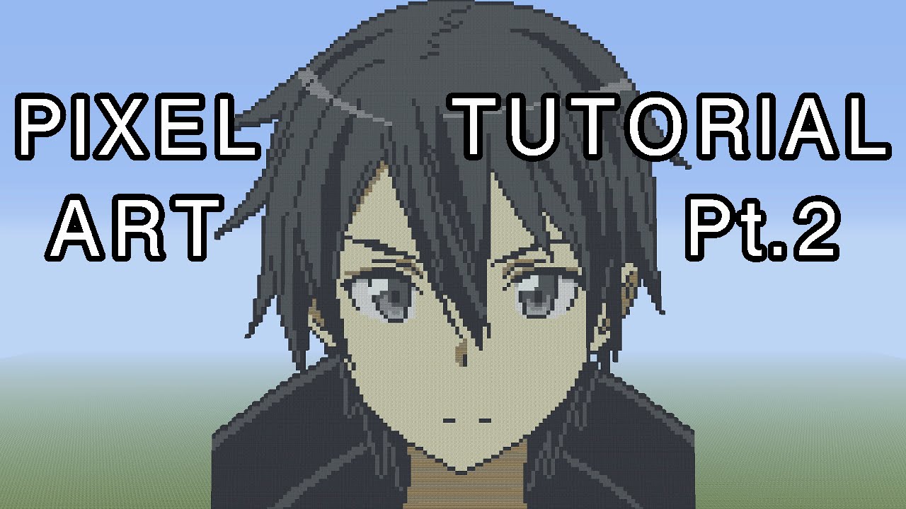 Minecraft Anime Pixel Art Tutorial - Kristins Traum