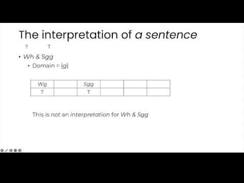 PL 4 Predicate Logic Semantics, Part 2 (and a little syntax) - YouTube