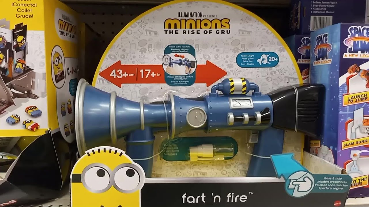 Minions Fart 'n Fire Super Size Blaster with 20 Plus Fart Sounds and ...