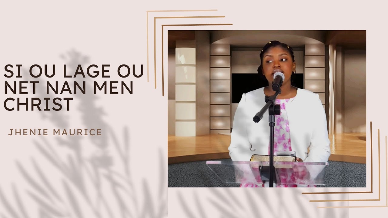 Chant Special: Si ou Lage ou Net Nan Men Christ - Cover by Jhenie ...
