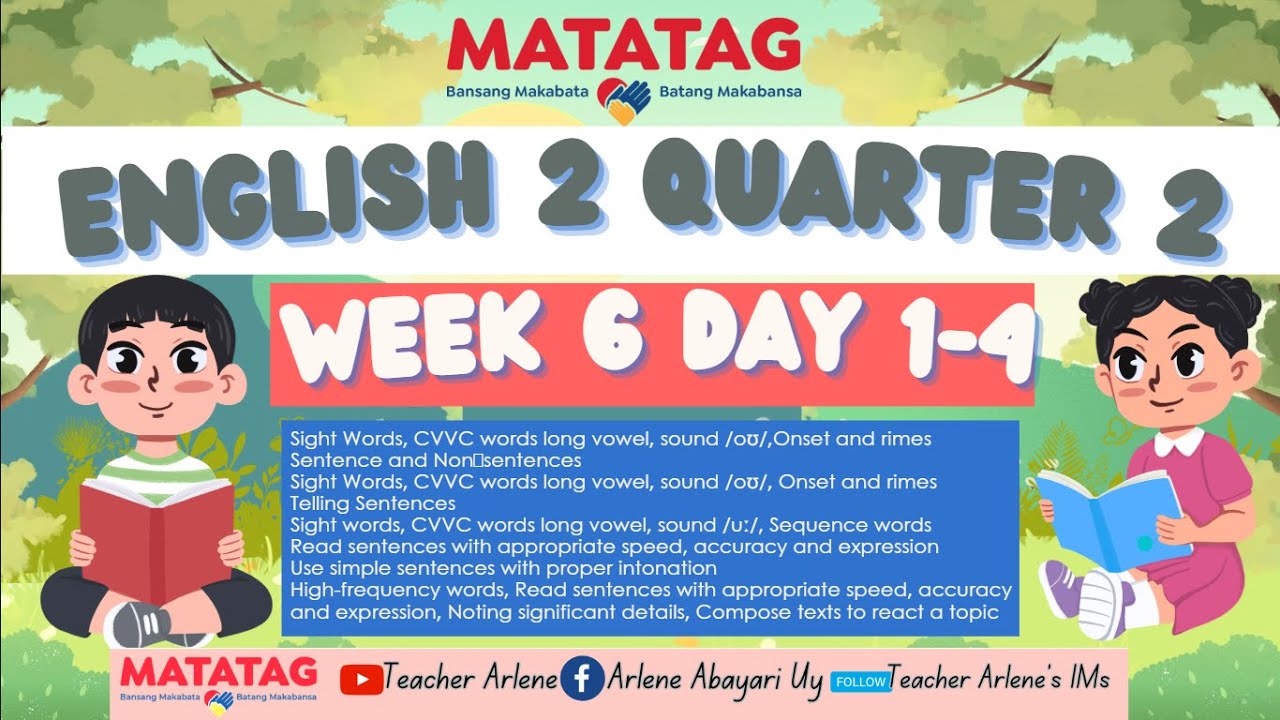 ENGLISH 2 WEEK 6 Quarter 2 Matatag Revised K12 - YouTube