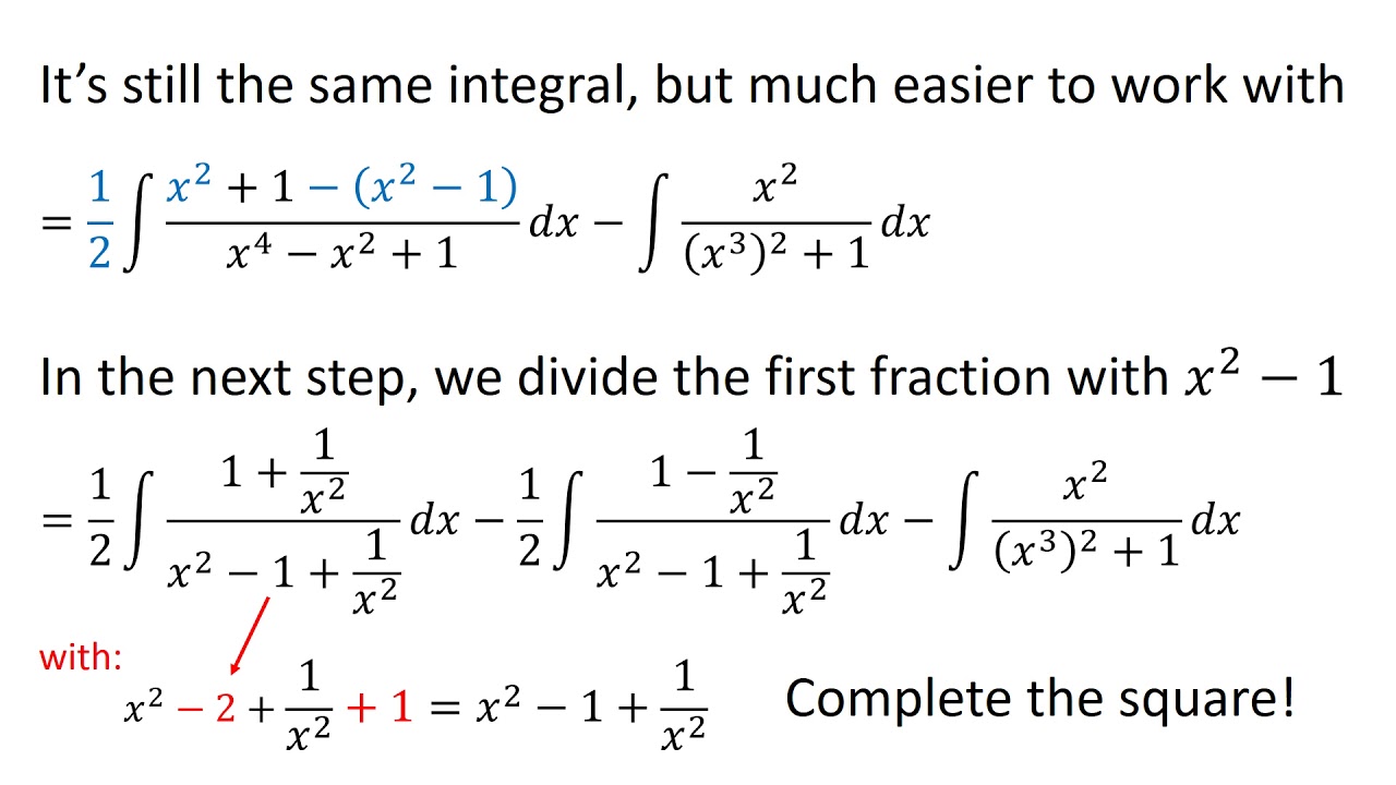 IIT JEE Integral, Integral of 1/(x^6+1) - YouTube
