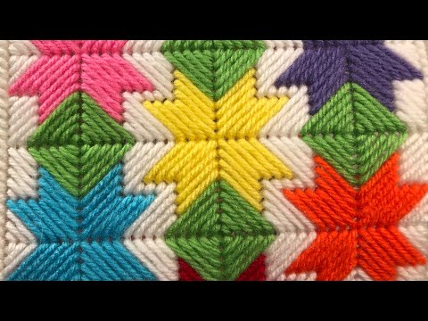Plastic Canvas How To Create A STAR Tutorial DIY - YouTube