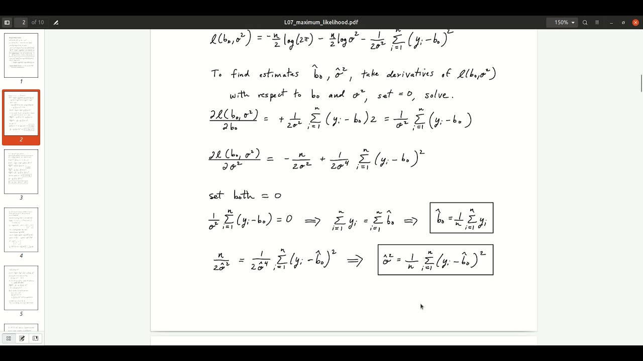 Maximum Likelihood and REML for Linear Models - YouTube