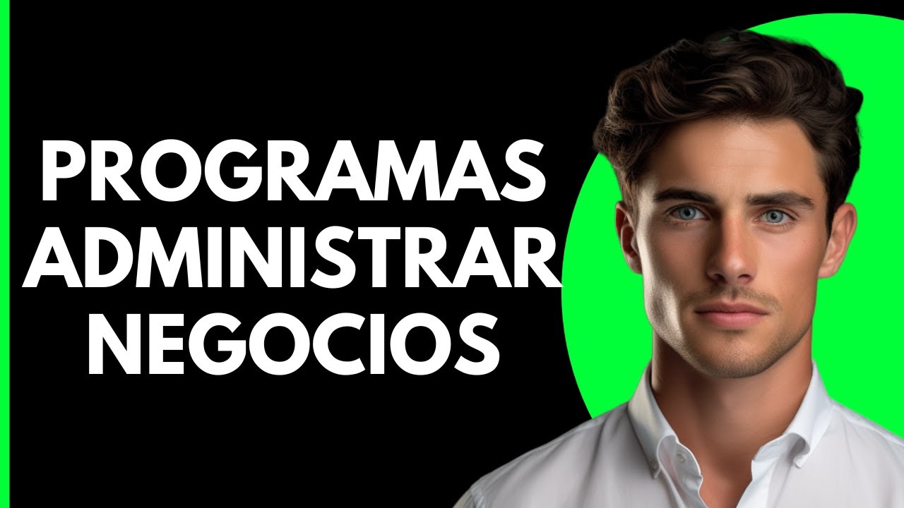 Mejores Programas para Administrar Negocios - YouTube