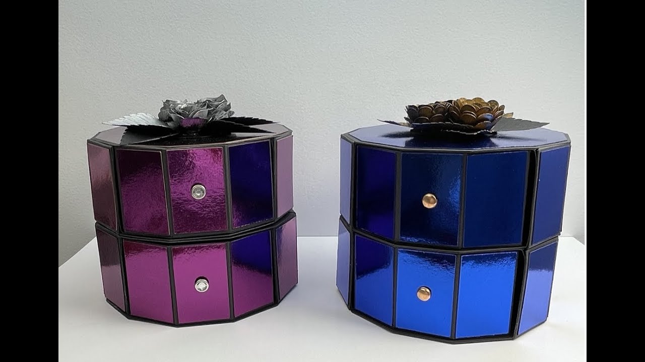 Small Drawer unit With Flowers - YouTube