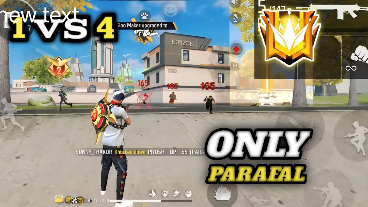 Only Parafal challenge | free challenge | Free fire new challenge - YouTube