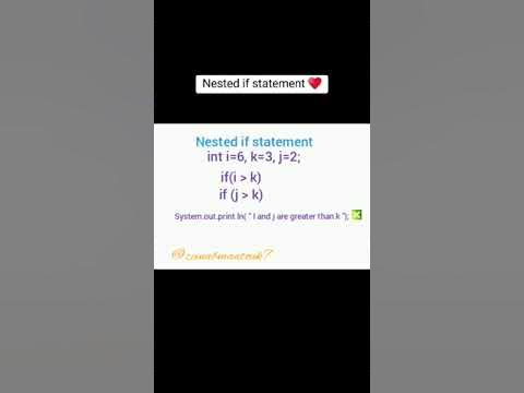 #Nested if statement #programing #questions #notes #java #answers # ...