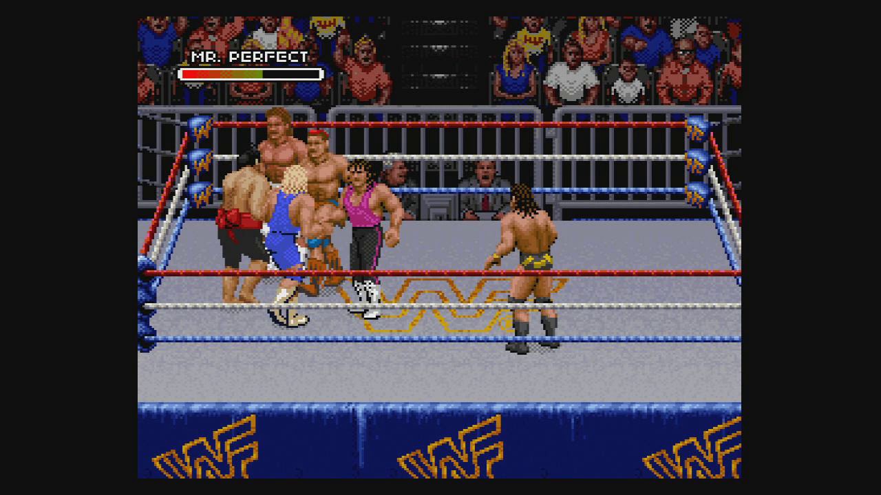 WWF Royal Rumble SNES Mr. Perfect Royal Rumble Match Eliminating ...