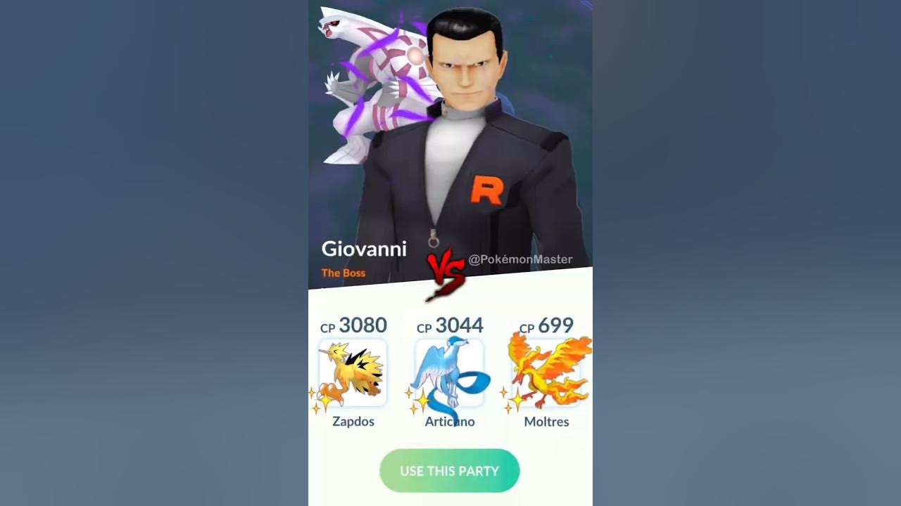 Beating Shadow Palkia Giovanni with Rarest shiny team in Pokemon GO. - YouTube