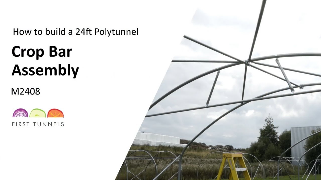 24ft Polytunnel | Adjusting Crop Bars | M2408 - YouTube
