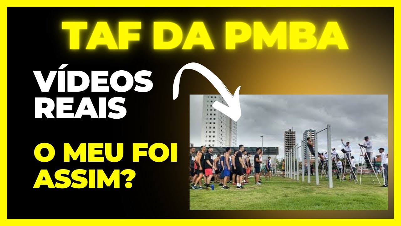 Veja como é o TAF da PMBA. TAF completo. - YouTube