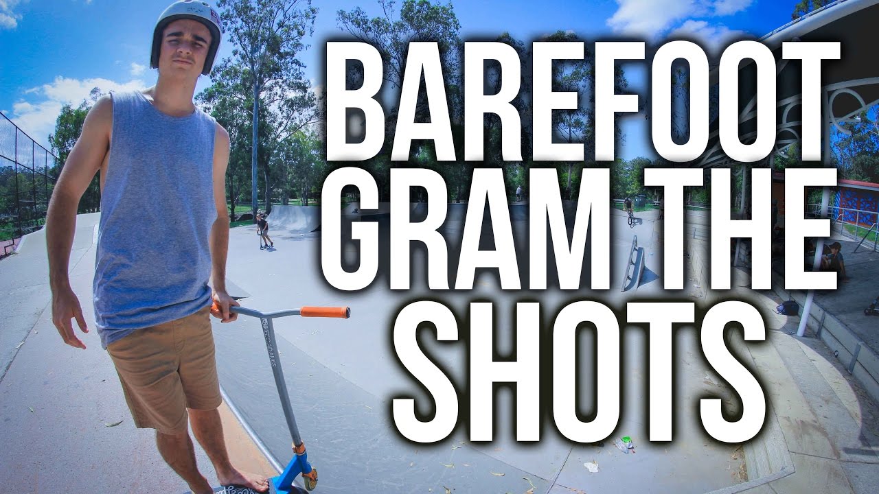 JED ADAMS BARFOOT GRAM THE SHOTS! - YouTube
