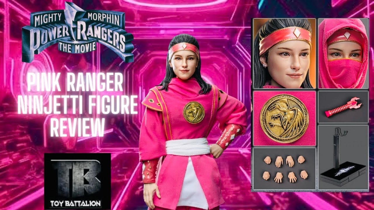 Mighty Morphin Power Rangers Pink Ranger - Ninjetti Figure Review - By ...