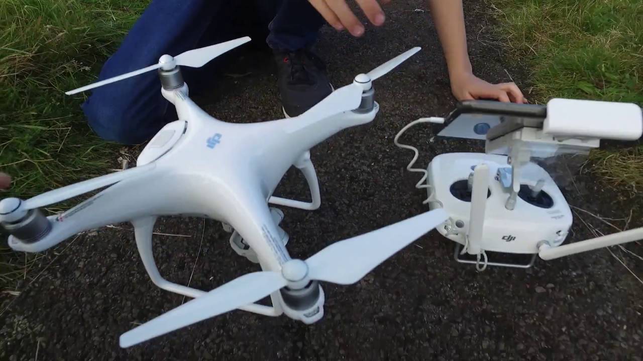 Flying the DJI Phantom 4 for the first time and looking for ghosts ...