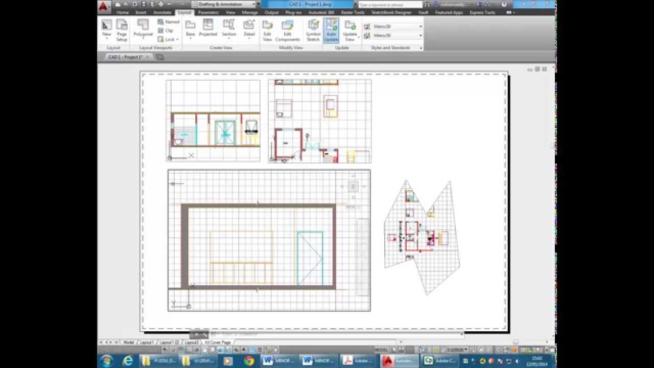 AutoCAD 2D Tutorial Part 7 - Creating Additional Layouts - YouTube