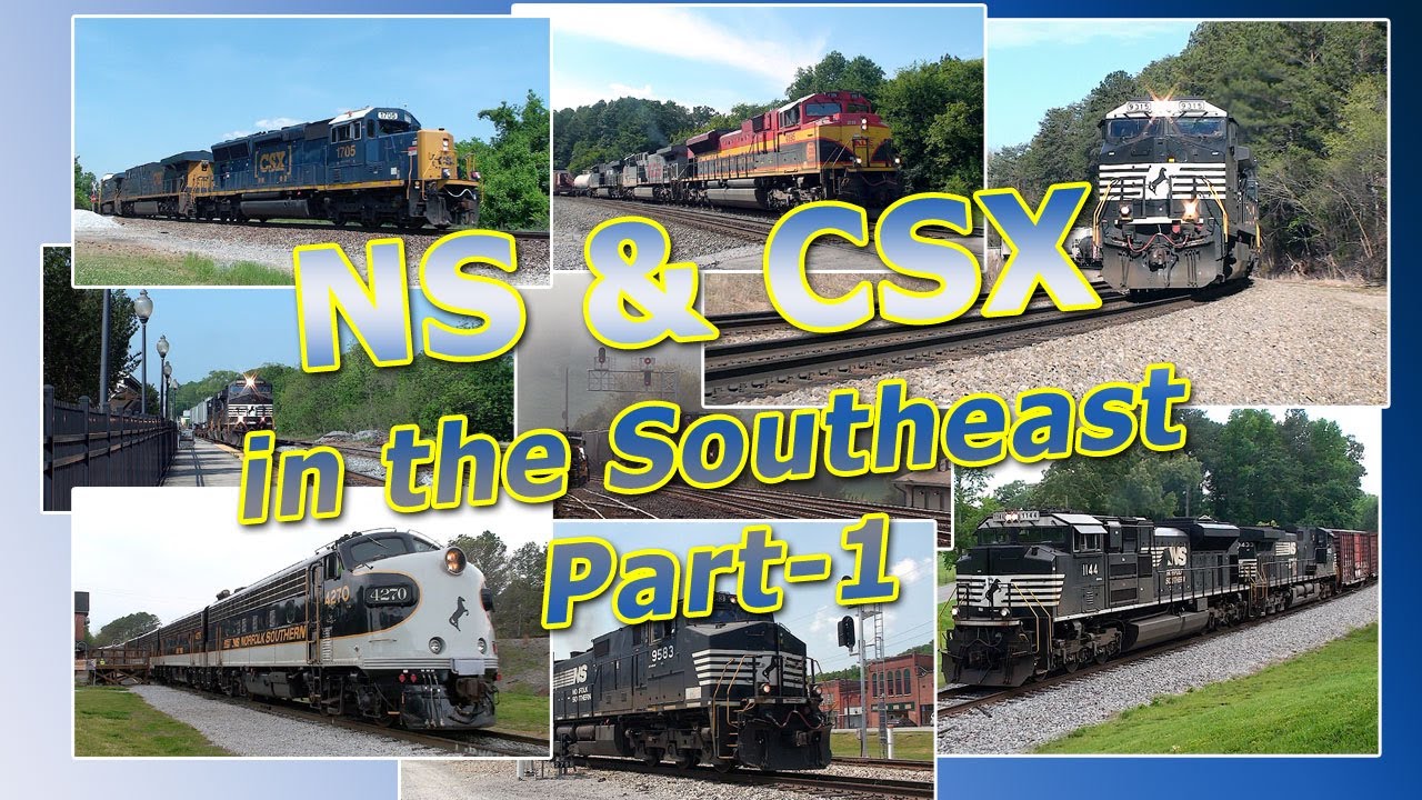 NS & CSX in the South East Pt-1 - YouTube