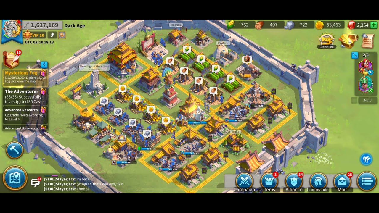 Rise of kingdom Road to 2 Million Power ( Day 2 ) - YouTube