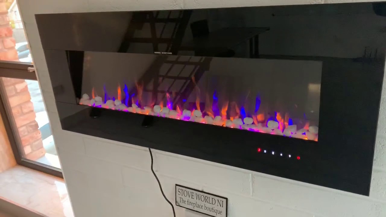 led fire 50 inch electric with white pebbles effect view at our ...