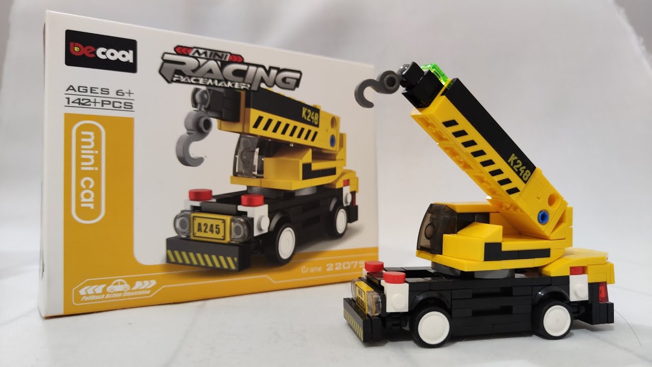 DeCool Racing Car - MINI CRANE - YouTube